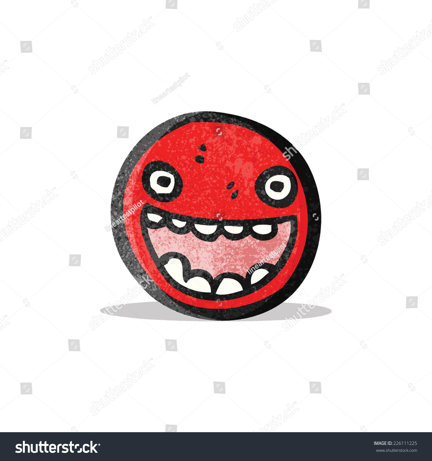 Cartoon Face Symbol Stock Vector (Royalty Free) 226111225 | Shutterstock