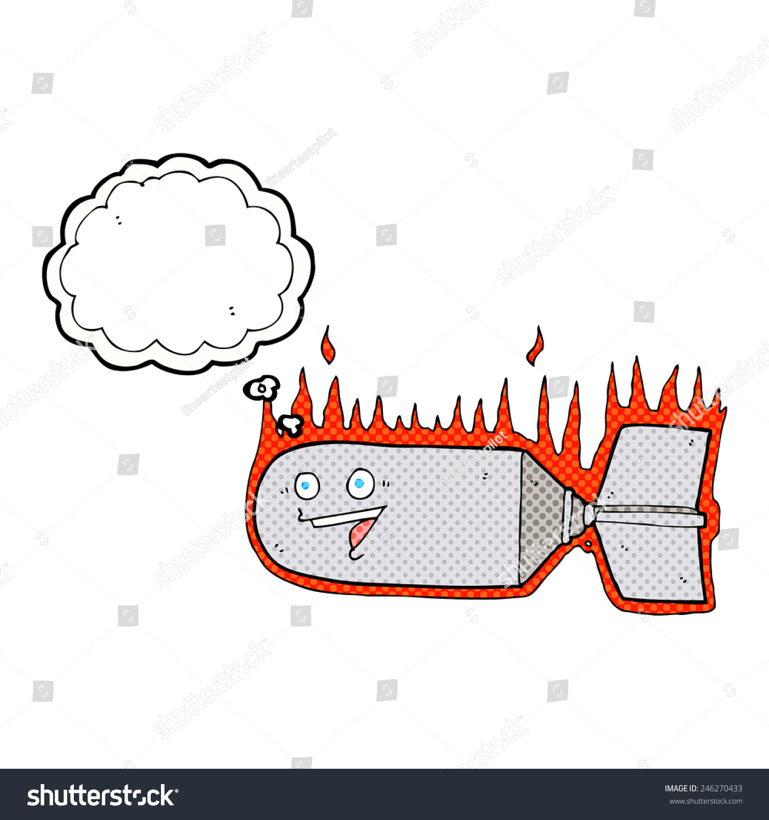 Cartoon Falling Bomb Stock Vector (Royalty Free) 246270433 | Shutterstock