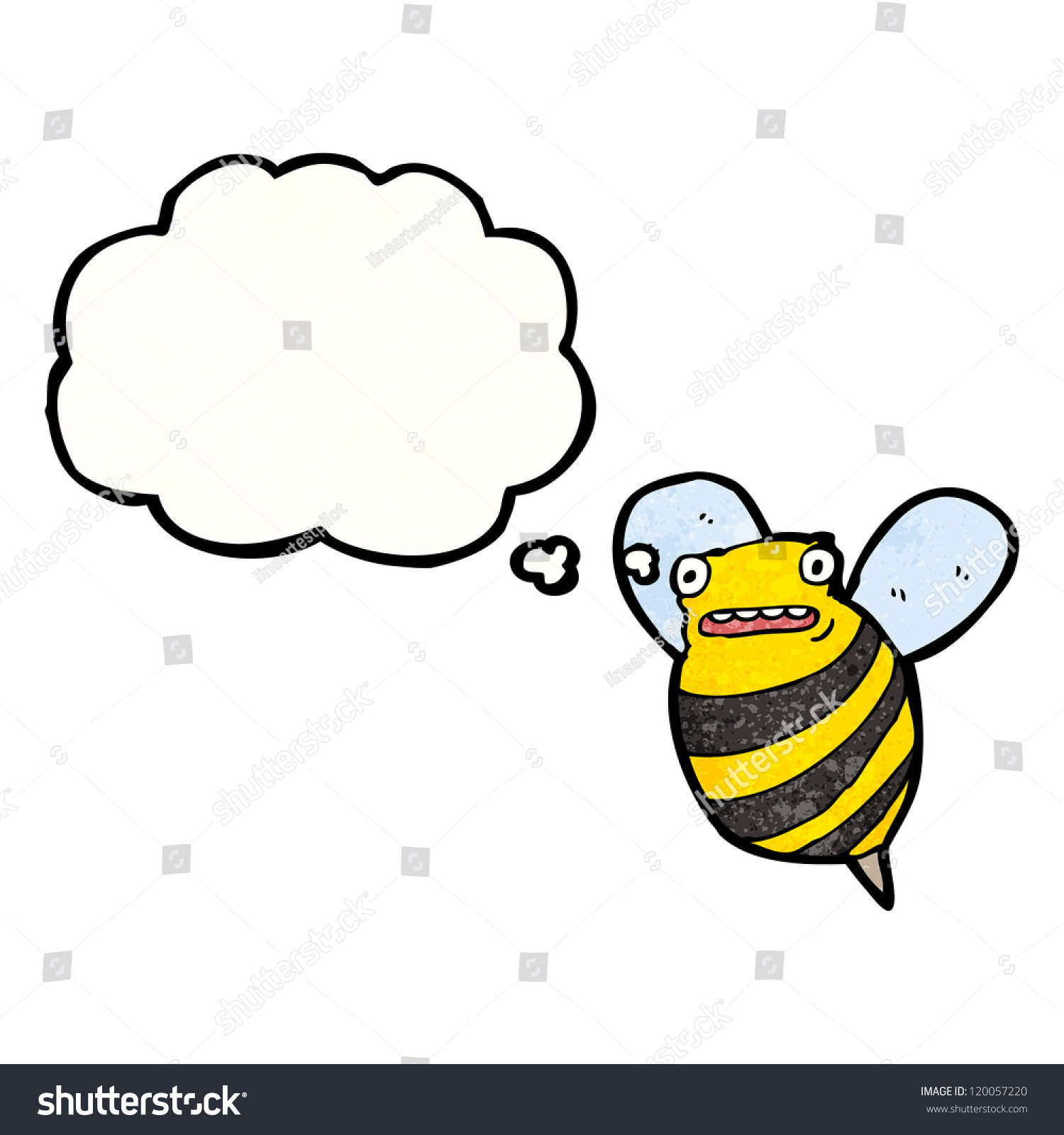 Cartoon Fat Bee Stock Vector (Royalty Free) 120057220