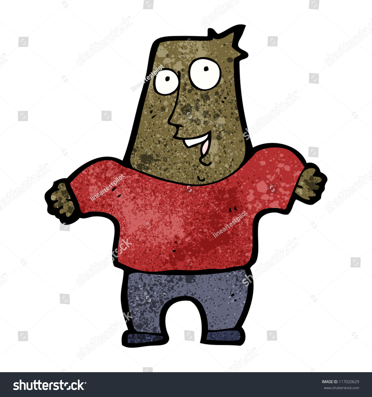 Cartoon Fat Man Stock Vector (Royalty Free) 117020629 | Shutterstock
