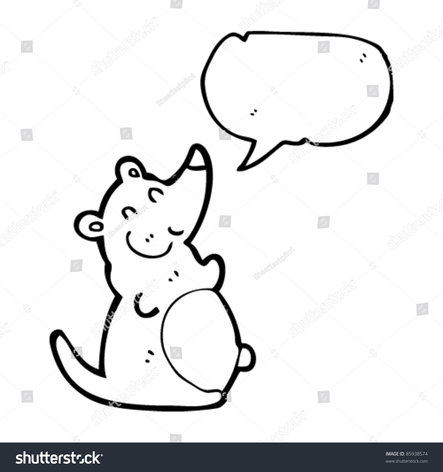 Cartoon Fat Rat Stock Vector (Royalty Free) 85938574 | Shutterstock