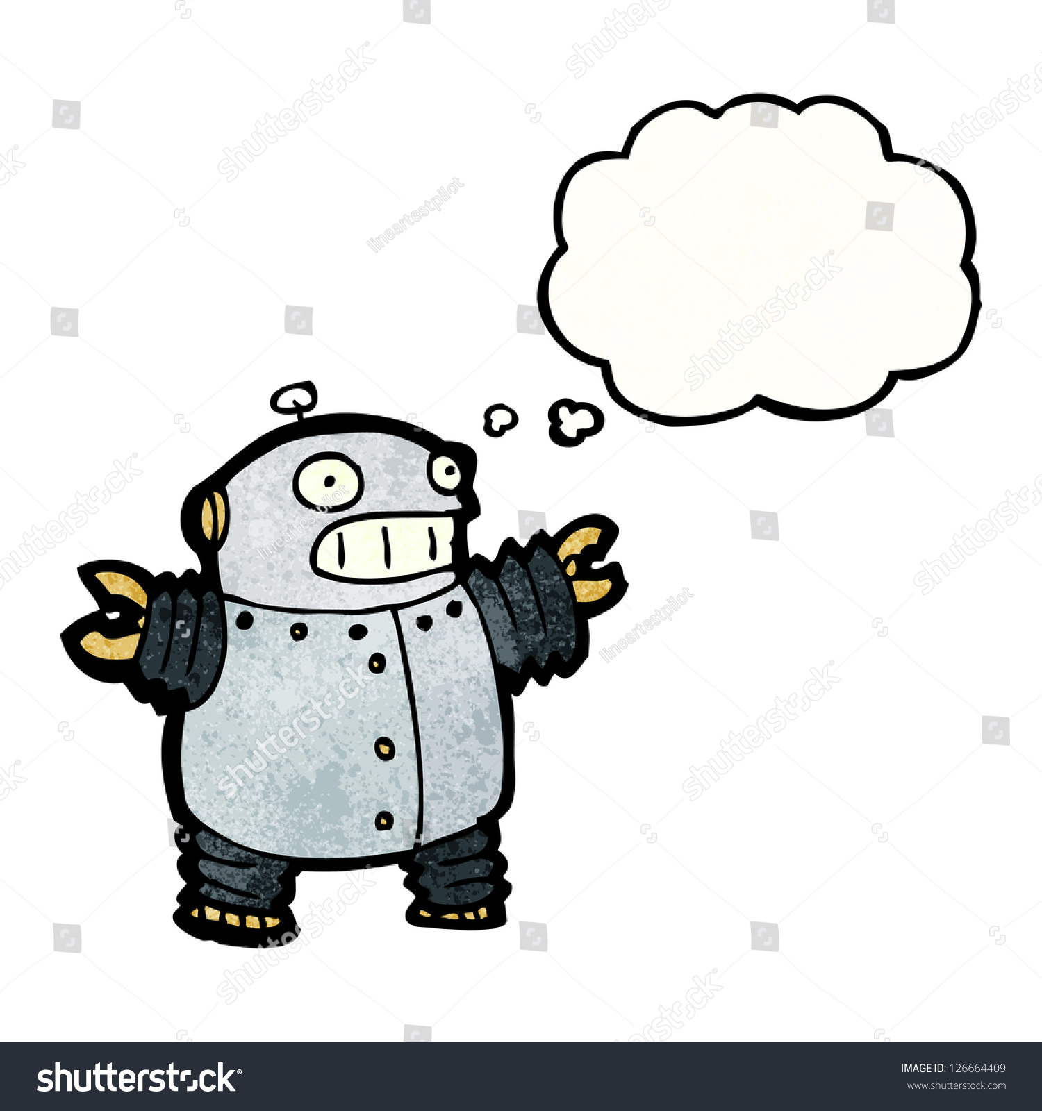 Cartoon Fat Robot Stock Vector (Royalty Free) 126664409 | Shutterstock