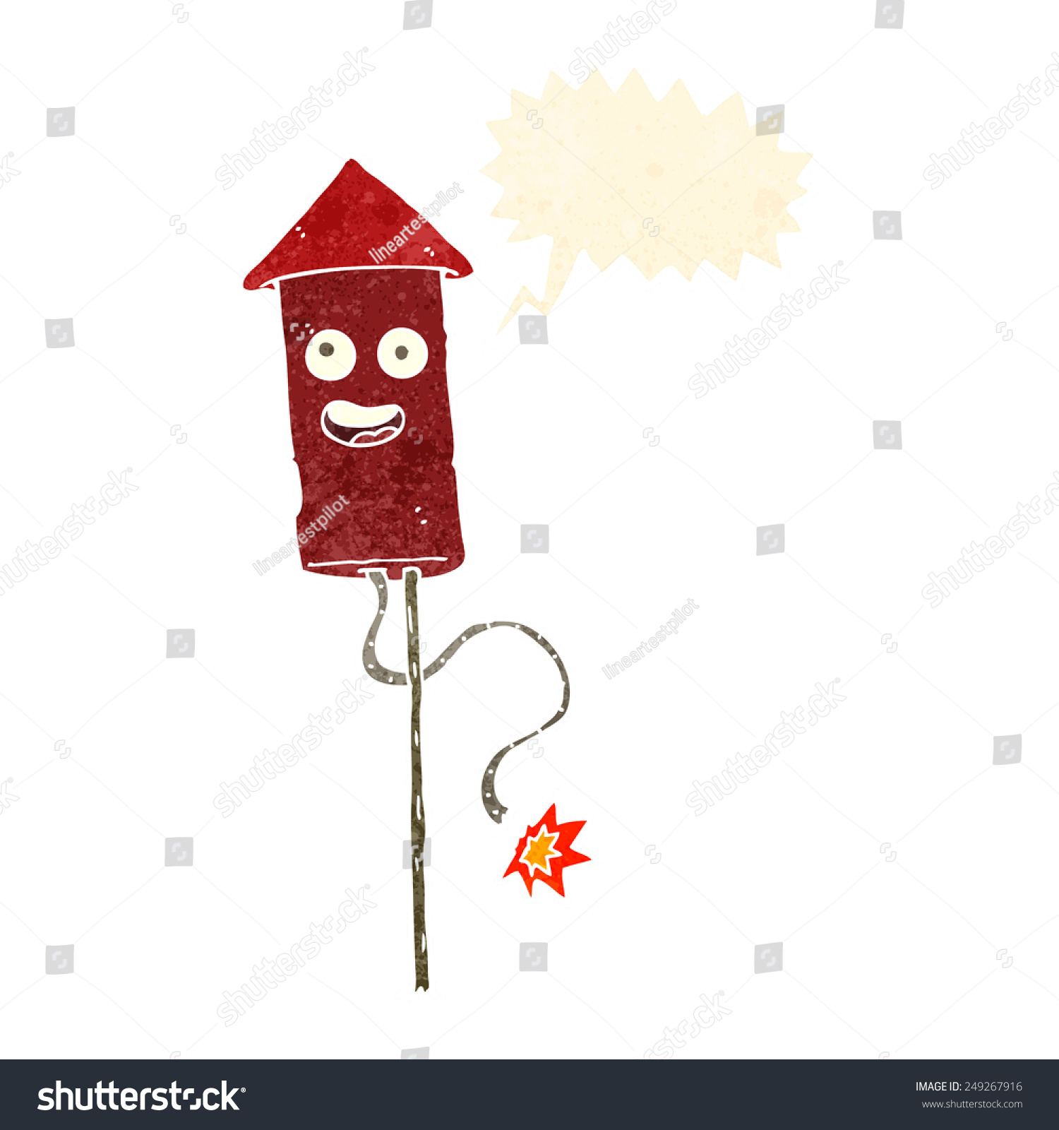 Cartoon Firework Stock Vector (Royalty Free) 249267916 | Shutterstock