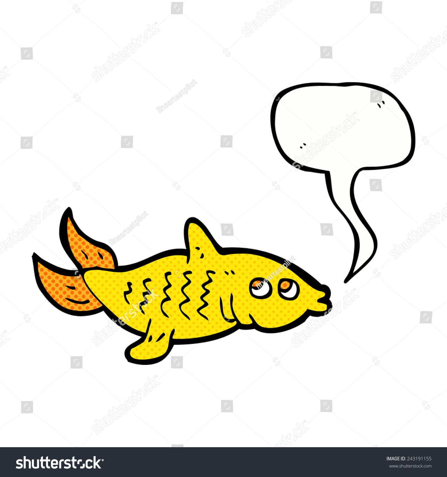 pez caricatura: vector de stock (libre de regalías) 243191155