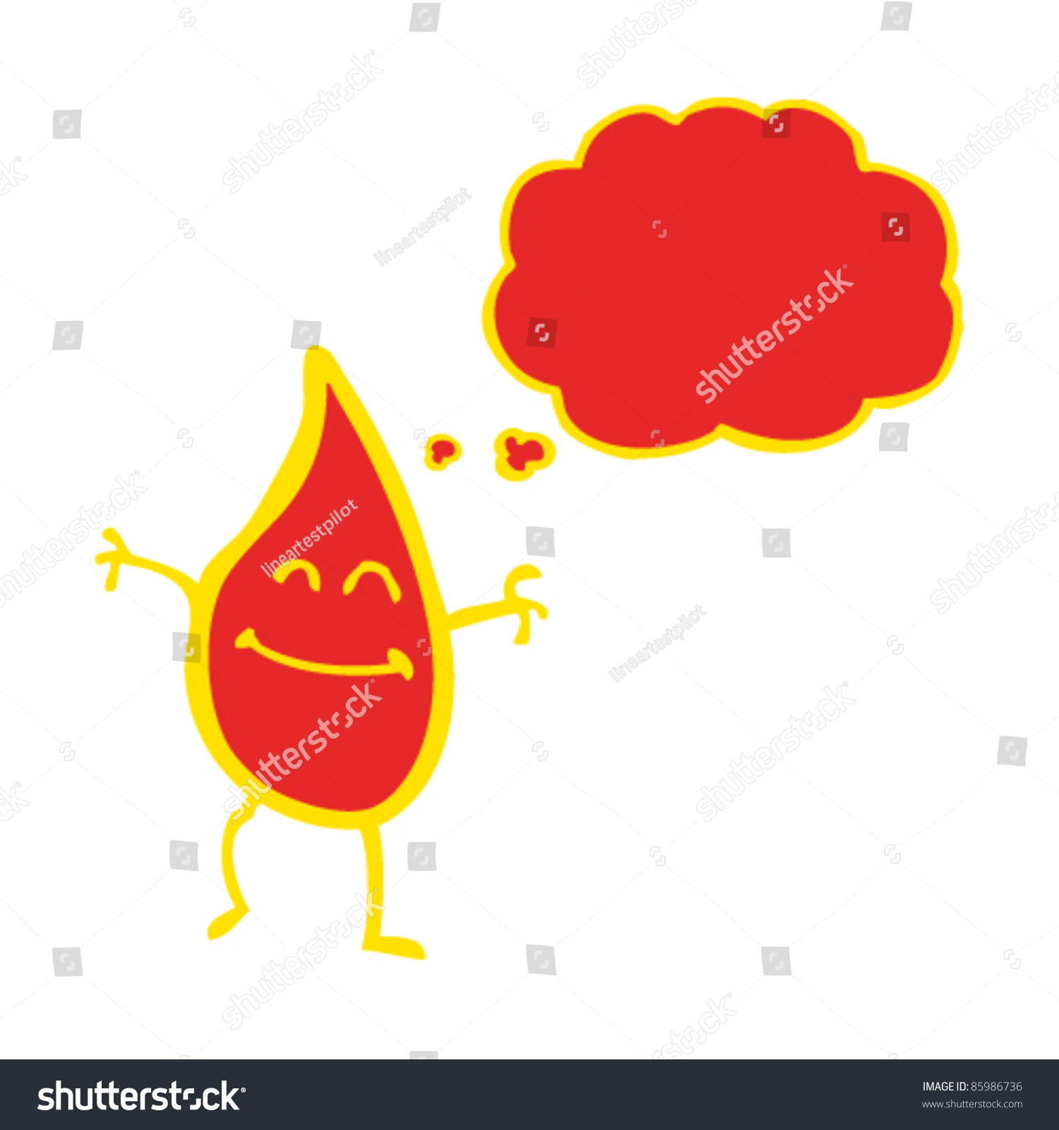 Cartoon Flame Character Stock Vector (Royalty Free) 85986736 | Shutterstock