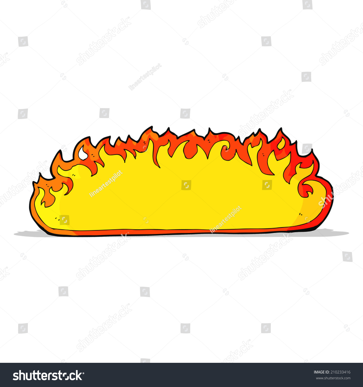 Cartoon Flame Symbol Stock Vector (Royalty Free) 210233416 | Shutterstock