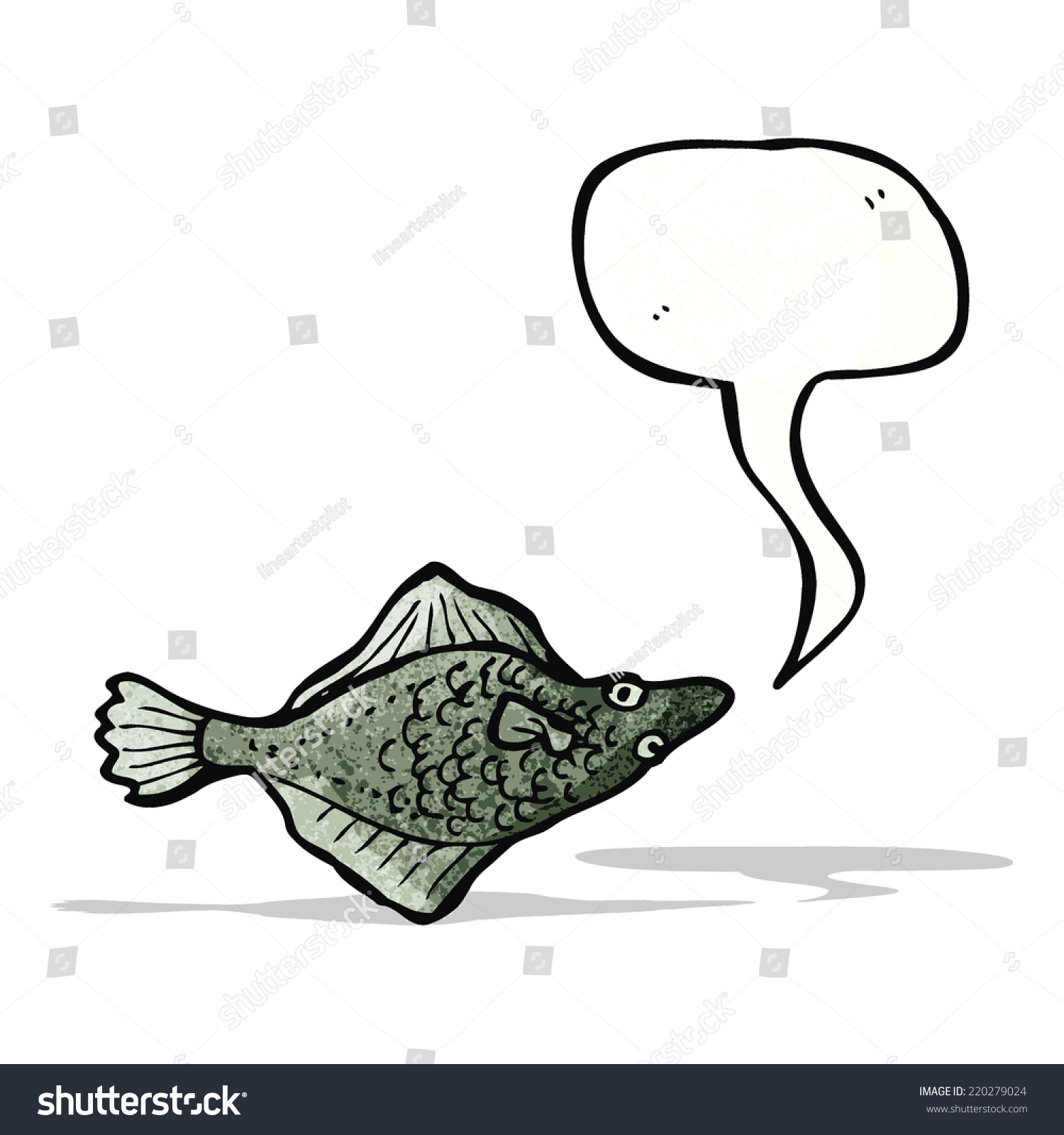 Cartoon Flat Fish Stock Vector (Royalty Free) 220279024 | Shutterstock
