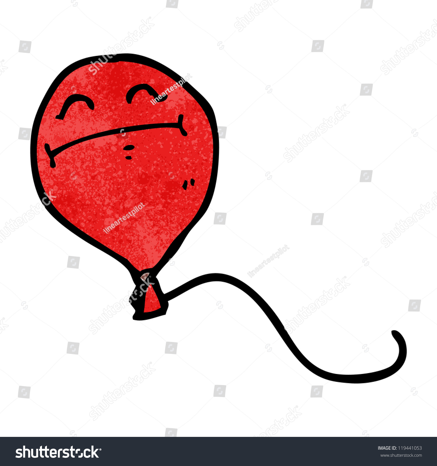 Cartoon Floating Balloon Stock Vector (Royalty Free) 119441053 ...