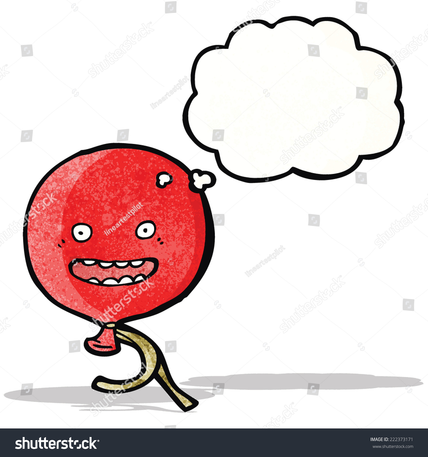 Cartoon Floating Balloon Stock Vector (Royalty Free) 222373171 ...