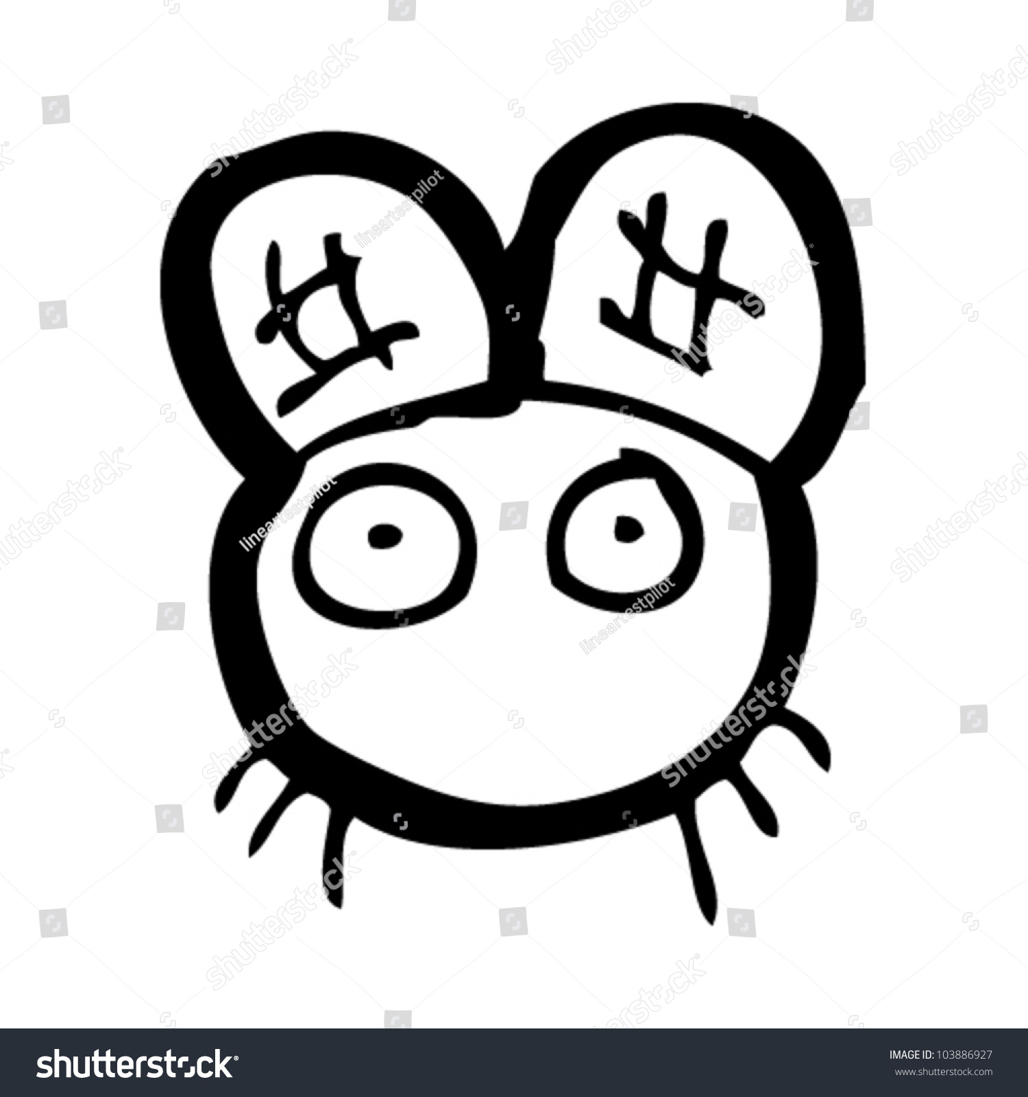 Cartoon Fly Doodle Stock Vector (Royalty Free) 103886927 - Shutterstock