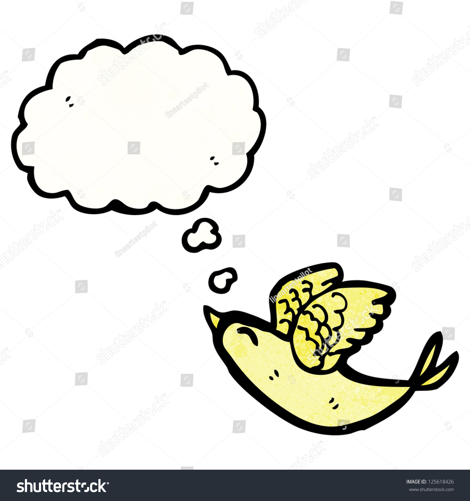 Cartoon Flying Bird Stock Vector (Royalty Free) 125618426 | Shutterstock