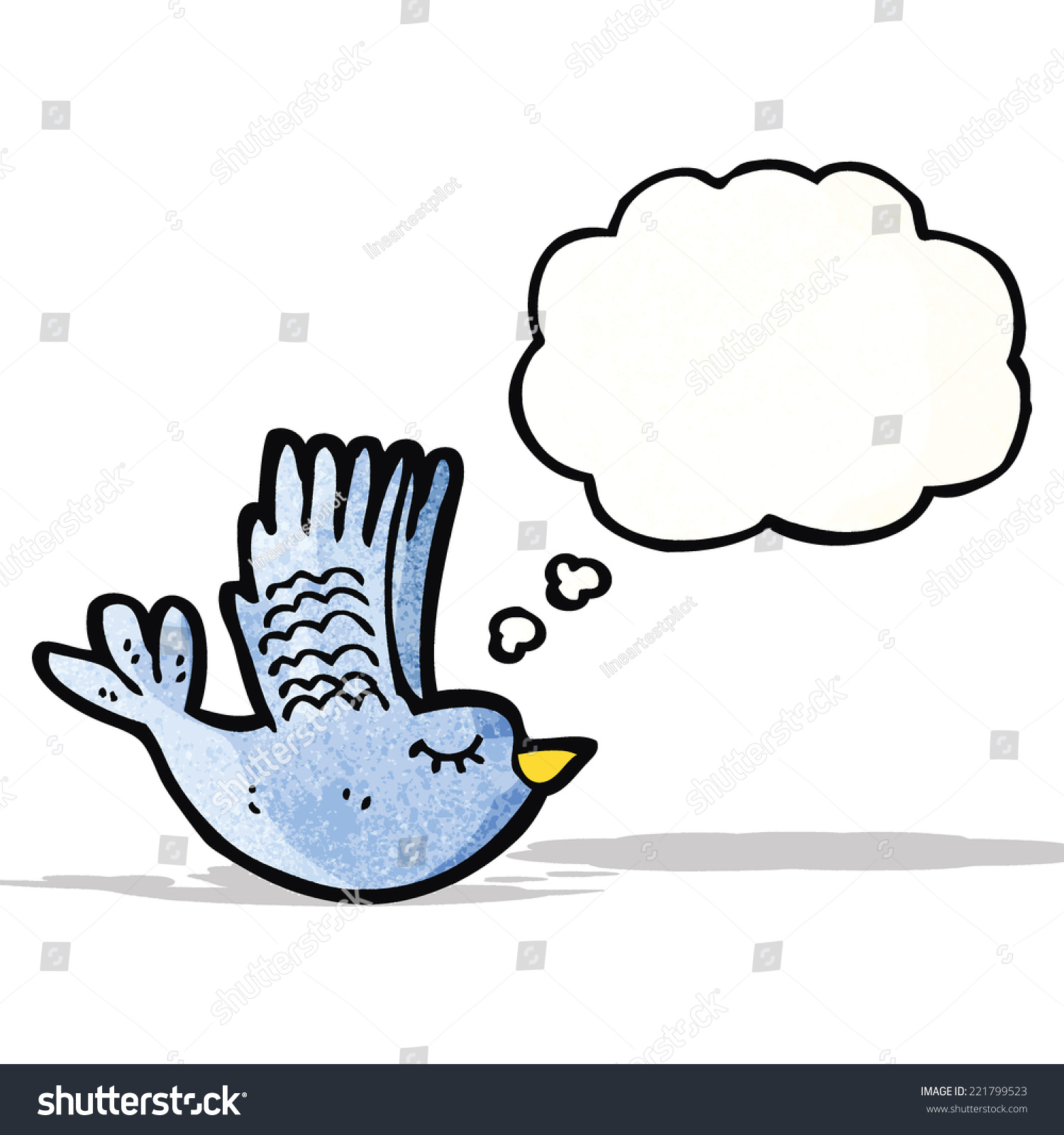 Cartoon Flying Bird Stock Vector (Royalty Free) 221799523 | Shutterstock