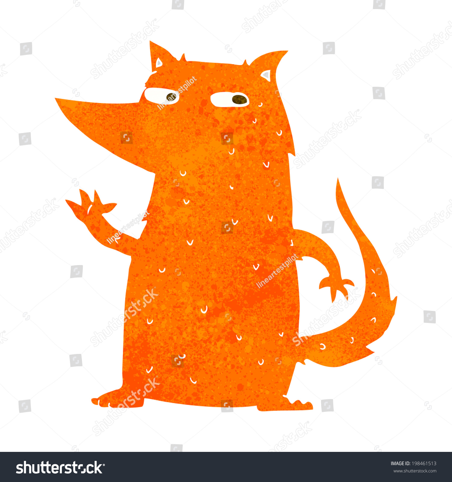 Cartoon Fox Waving Stock Vector (Royalty Free) 198461513 | Shutterstock