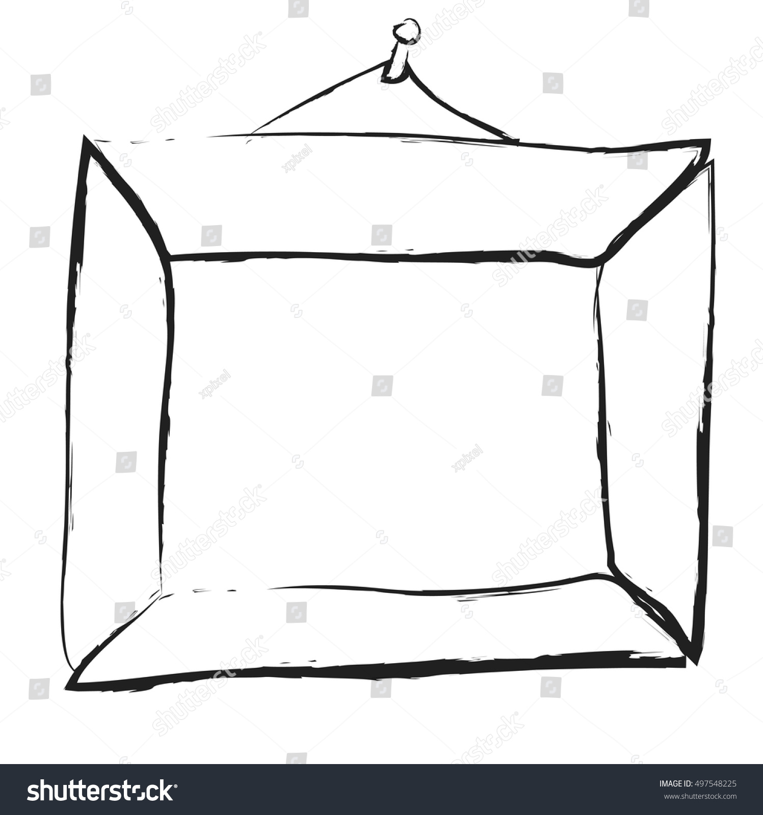 Cartoon Framework Vector Illustration Icon: vector de stock (libre de ...