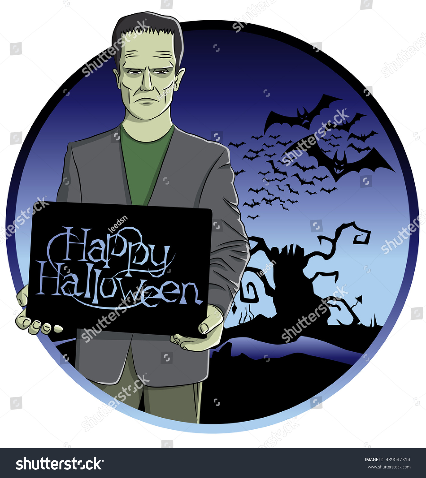 Cartoon Frankenstein Vector: เวกเตอร์สต็อก (ปลอดค่าลิขสิทธิ์) 489047314 ...