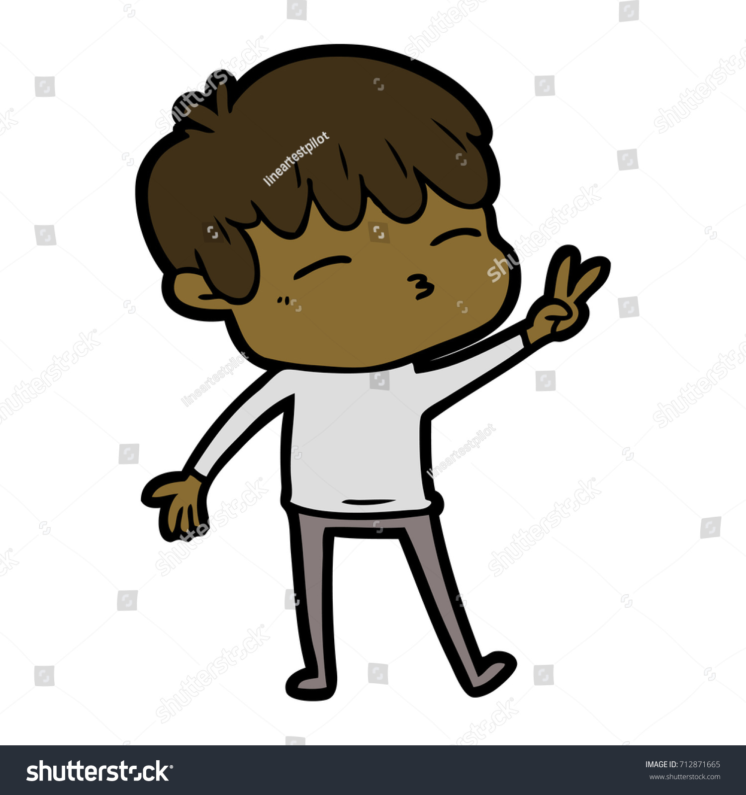 Cartoon Frustrated Man Stock Vector (Royalty Free) 712871665 | Shutterstock