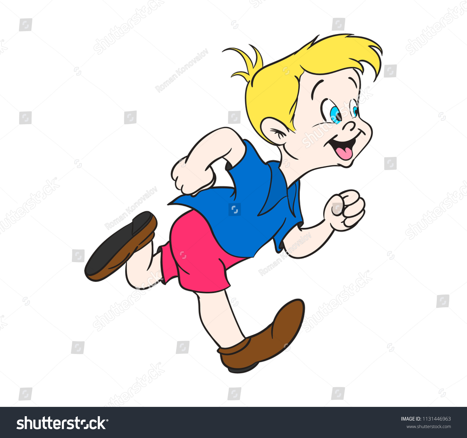 Cartoon Funny Boy Stock Vector (Royalty Free) 1131446963 | Shutterstock