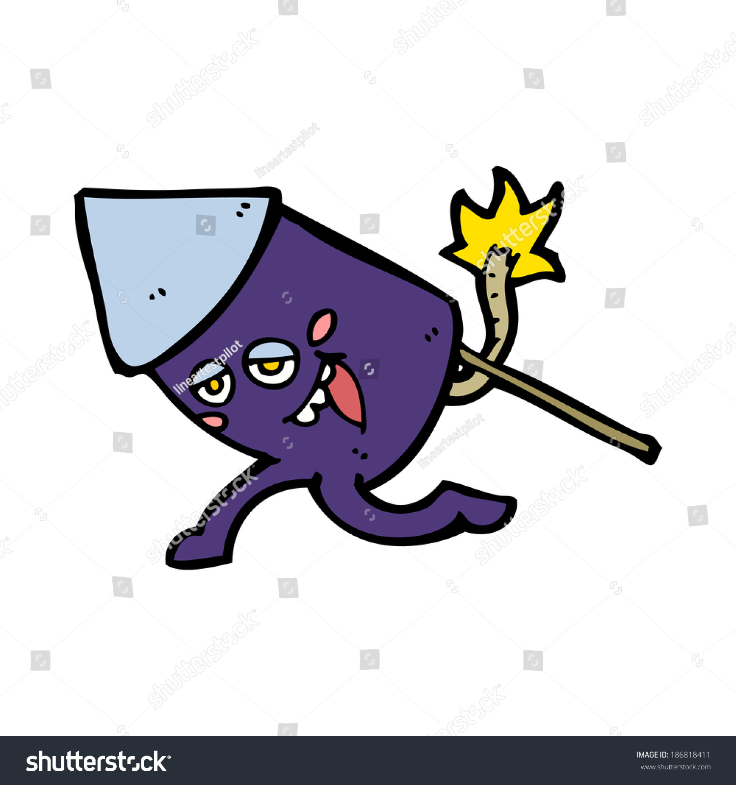 Cartoon Funny Firework Character Stock Vector (Royalty Free) 186818411 ...