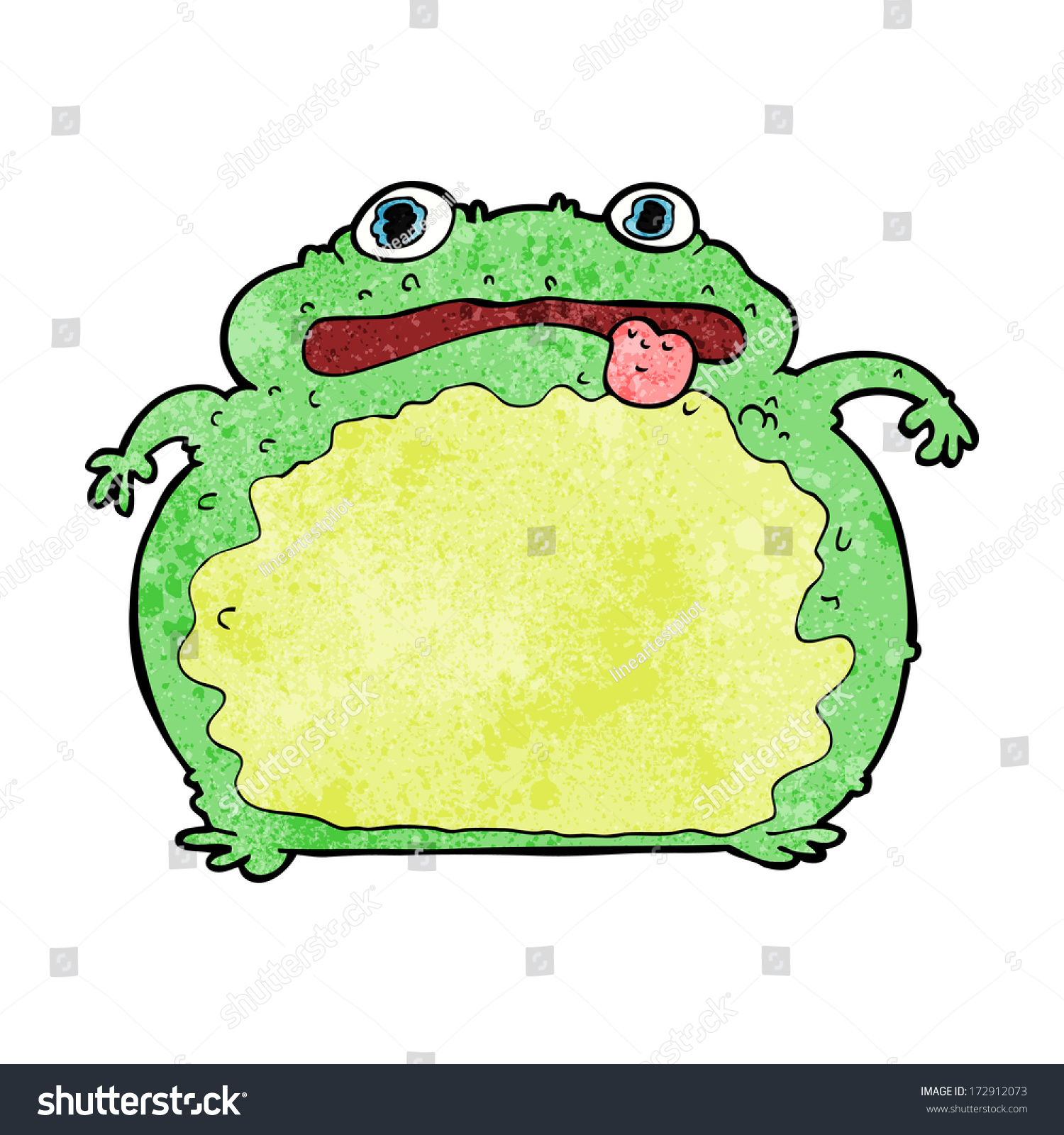 Cartoon Funny Frog: เวกเตอร์สต็อก (ปลอดค่าลิขสิทธิ์) 172912073 ...