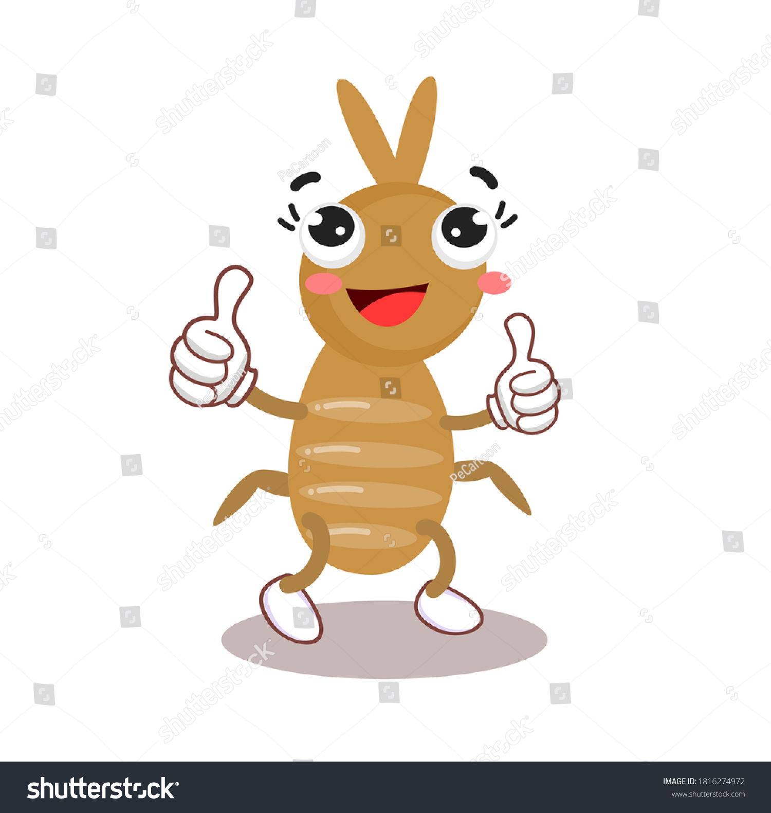 Cartoon Funny Tick Character Vector: เวกเตอร์สต็อก (ปลอดค่าลิขสิทธิ์ ...
