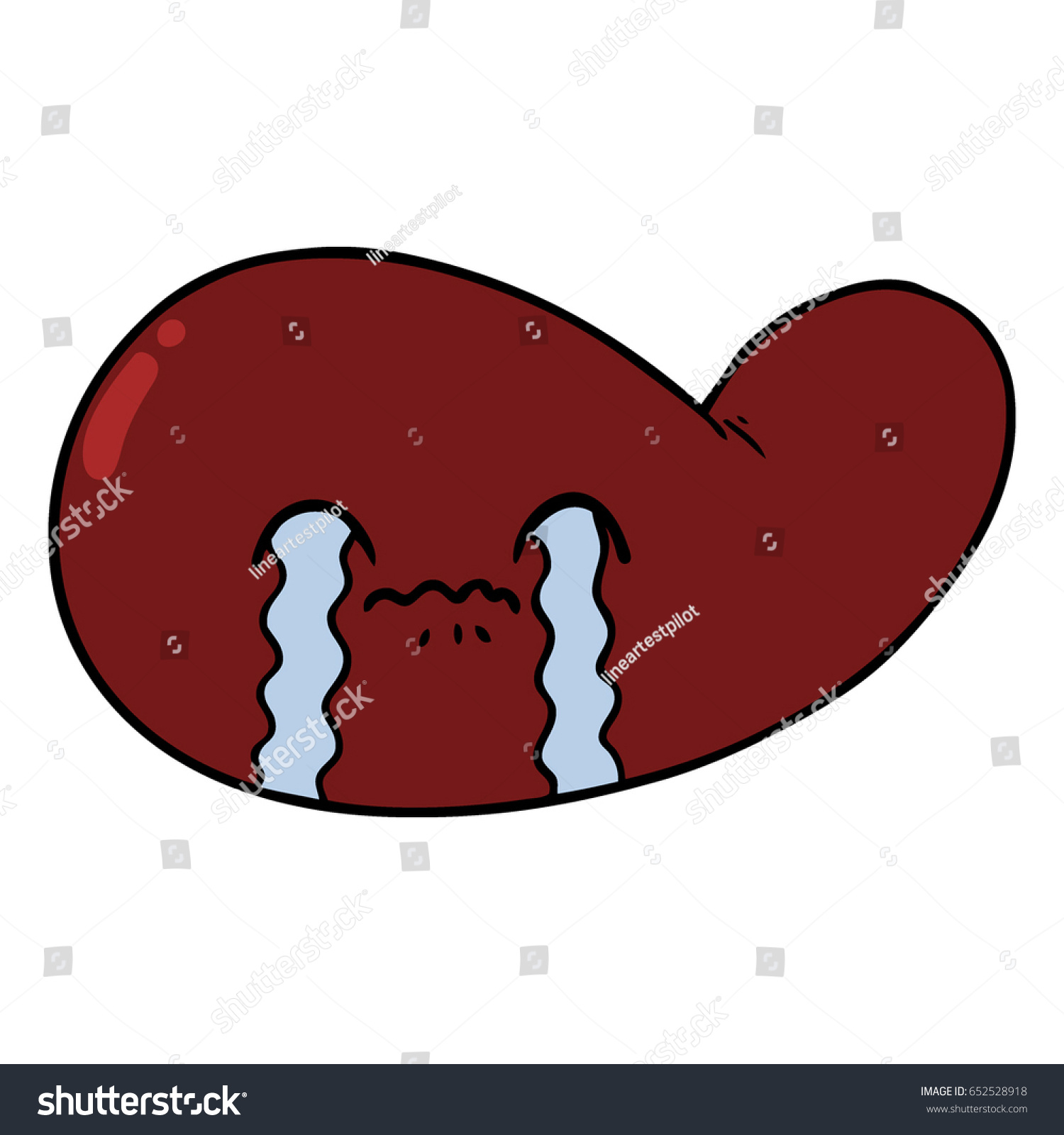 Cartoon Gall Bladder Crying Stock Vector (Royalty Free) 652528918 ...