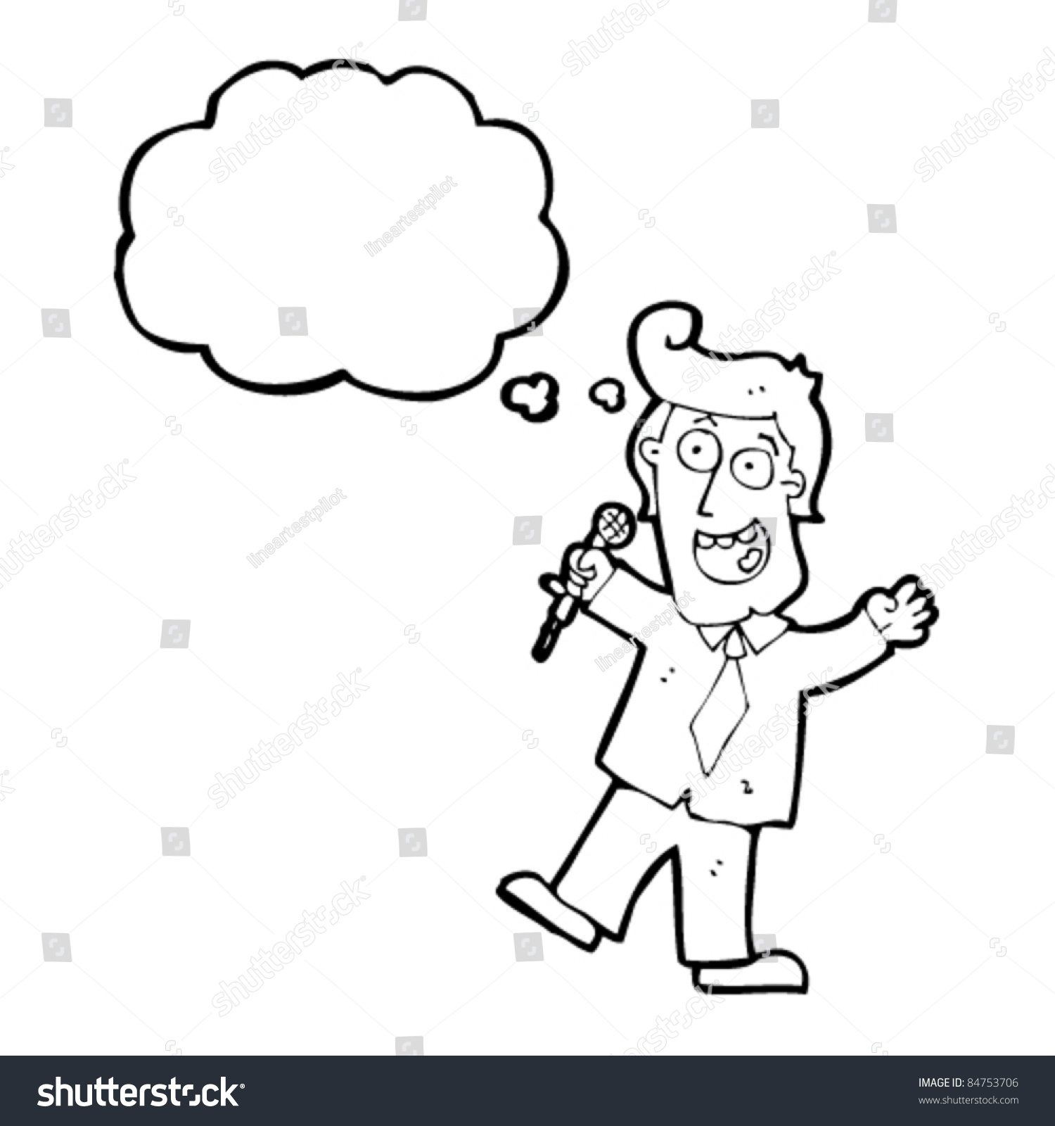 Cartoon Game Show Host Stock Vector (Royalty Free) 84753706