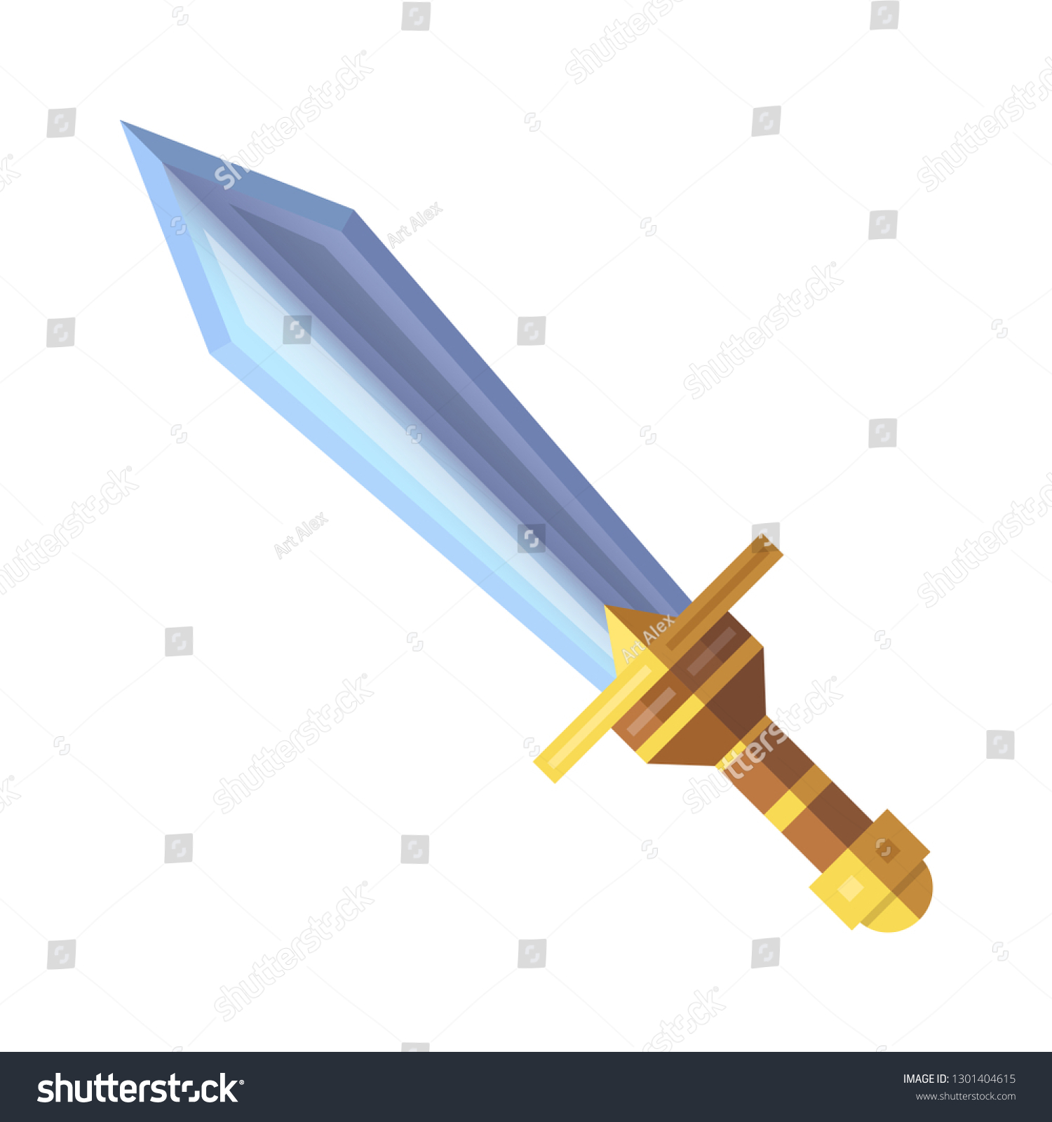 La espada del juego de caricaturas.: vector de stock (libre de regalías ...
