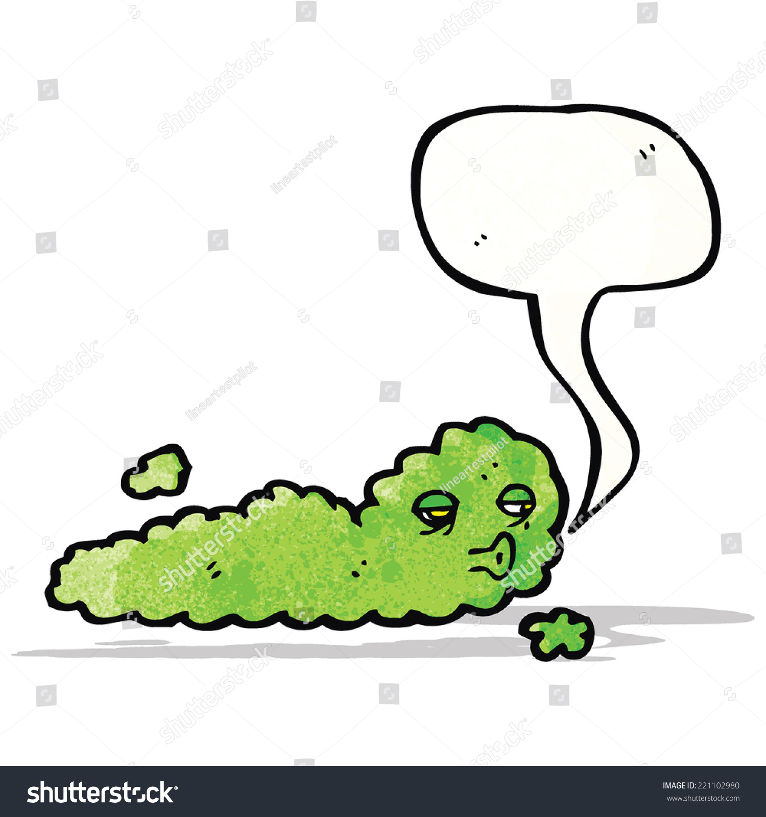Cartoon Gas Cloud Monster Stock Vector (Royalty Free) 221102980