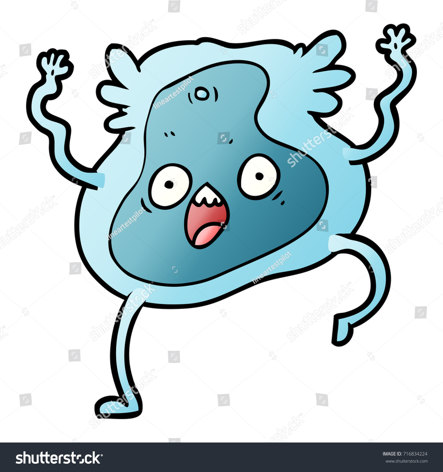 Cartoon Germ Stock Vector (Royalty Free) 716834224 | Shutterstock