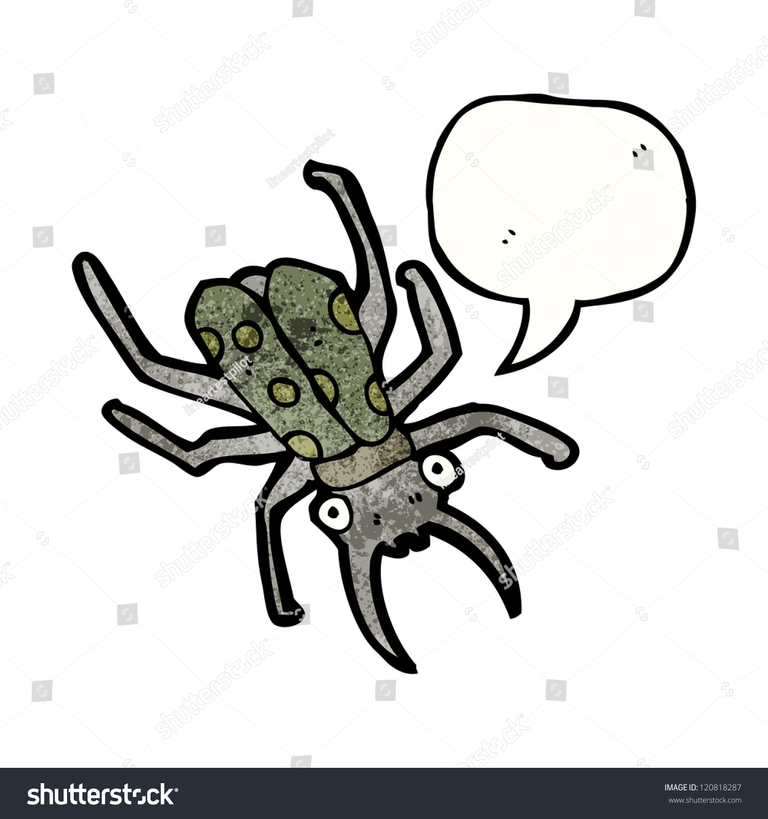 Cartoon Giant Bug Stock Vector (Royalty Free) 120818287