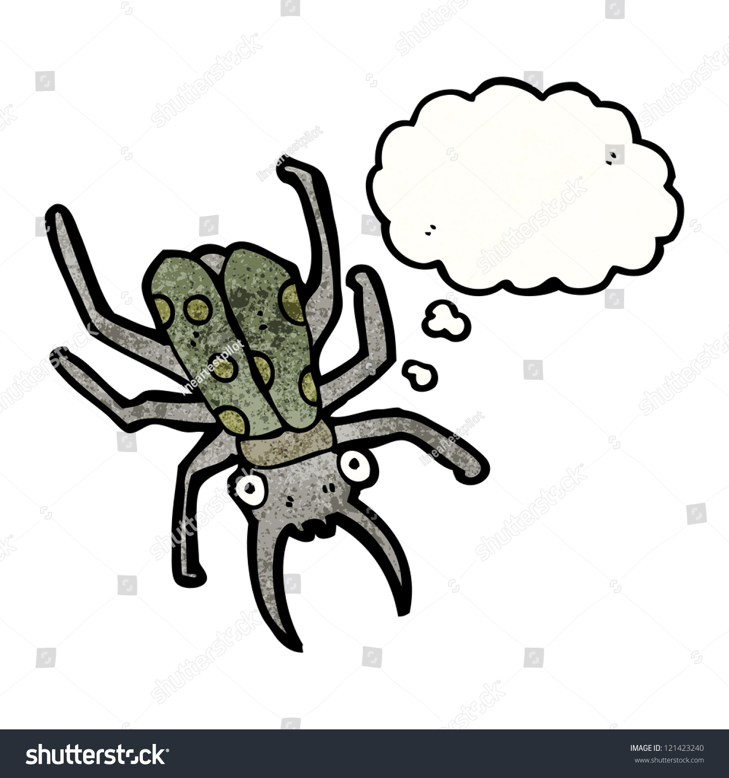 Cartoon Giant Bug Stock Vector (Royalty Free) 121423240