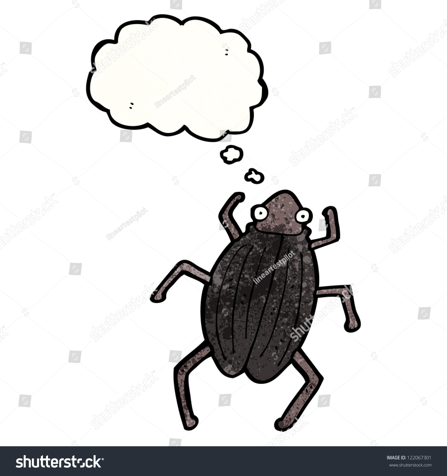 bicho gigante de dibujos animados: vector de stock (libre de regalías ...