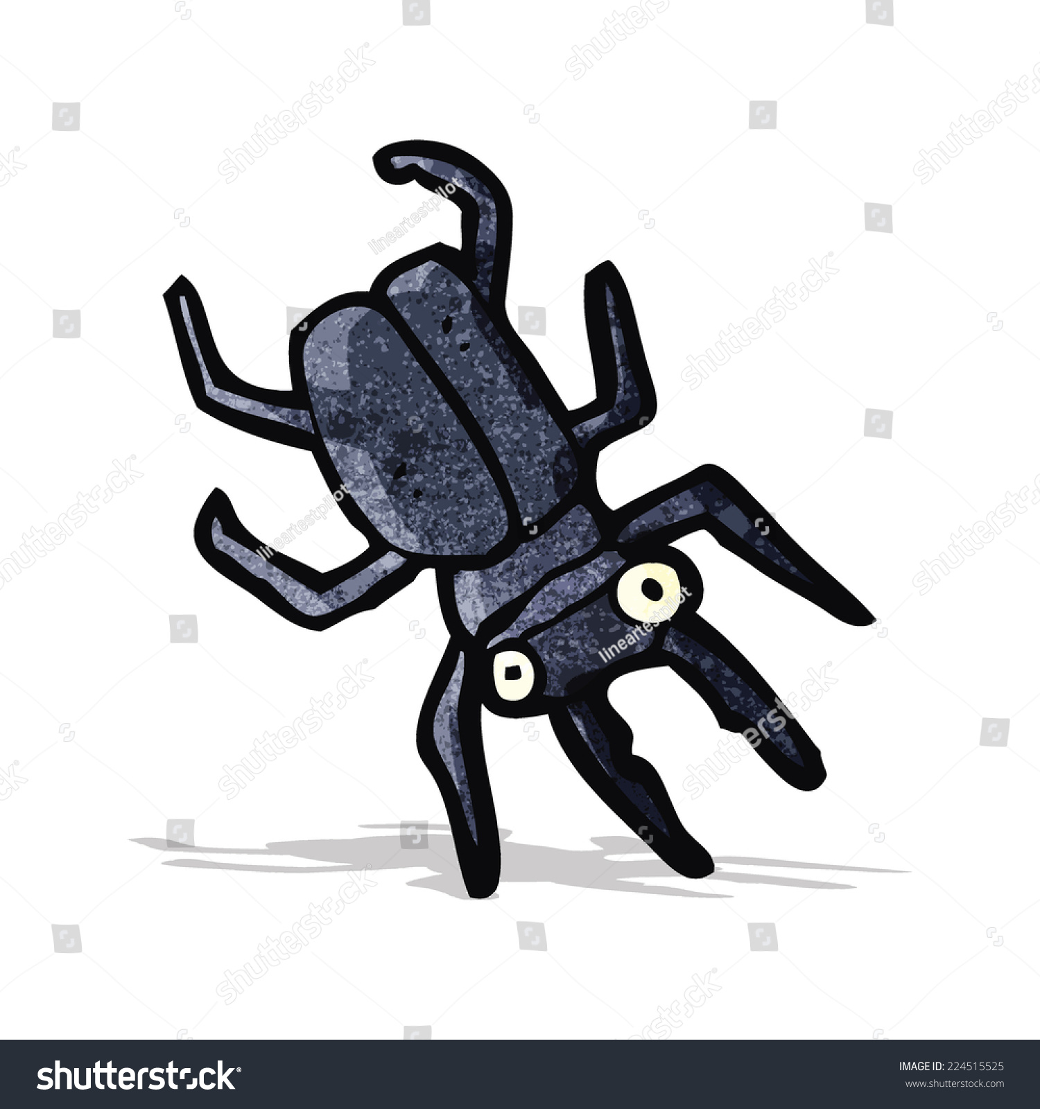 Cartoon Giant Bug Stock Vector (Royalty Free) 224515525