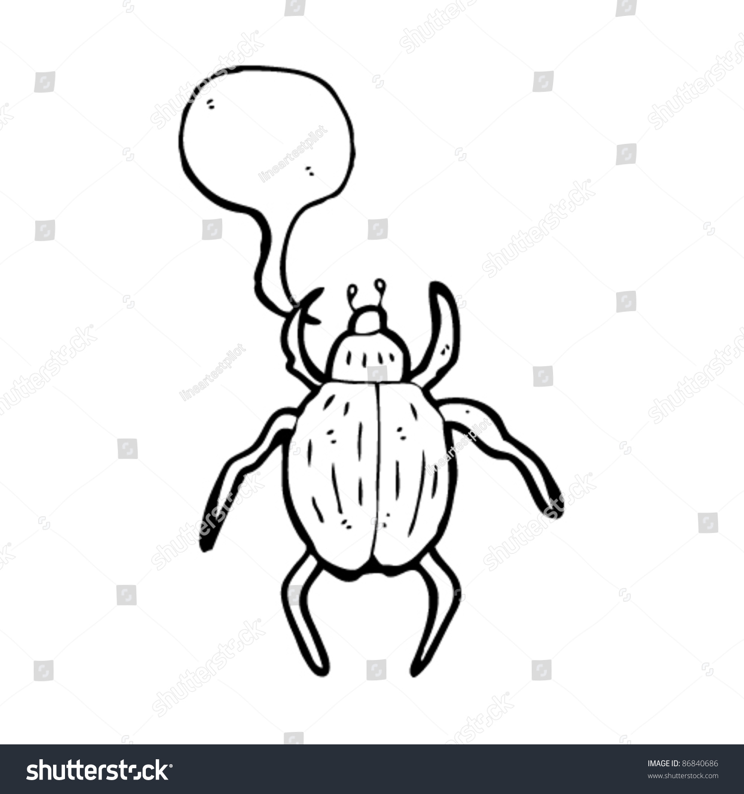 Cartoon Giant Bug Stock Vector (Royalty Free) 86840686 | Shutterstock
