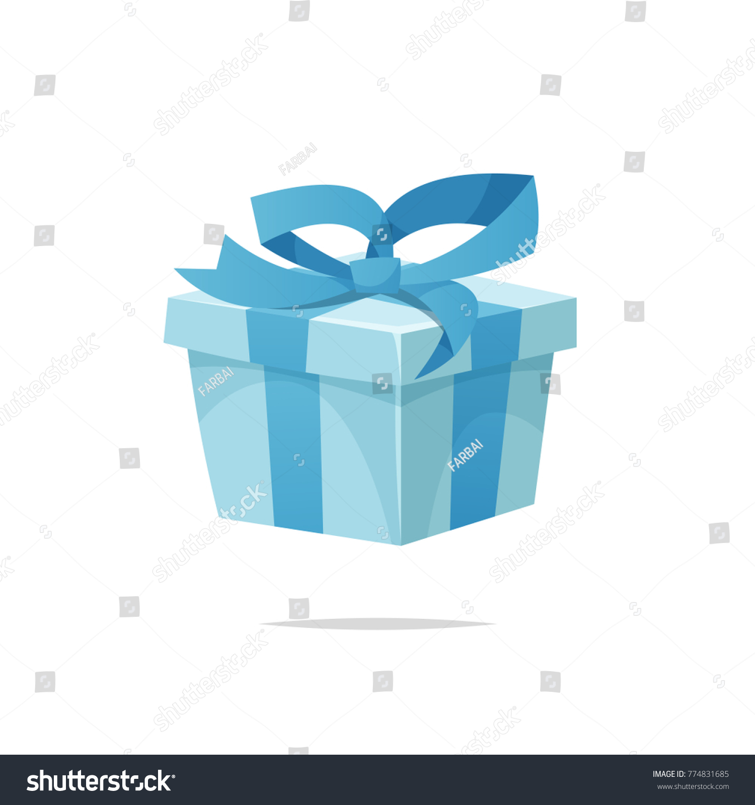 Cartoon Gift Box Vector Isolated Stock Vector (Royalty Free) 774831685 ...