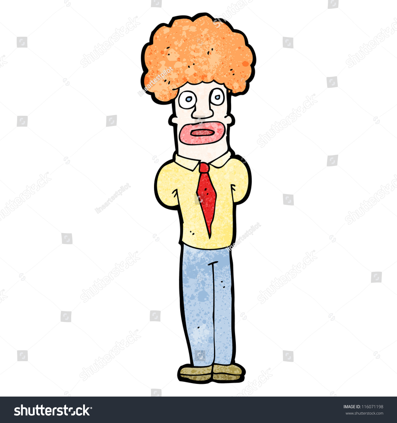 Cartoon Ginger Man Stock Vector (Royalty Free) 116071198 | Shutterstock