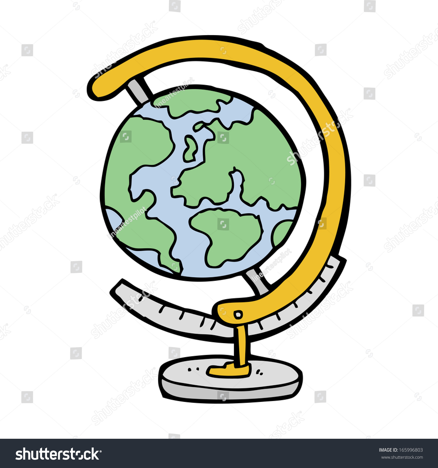 Cartoon Globe Stock Vector (Royalty Free) 165996803 | Shutterstock