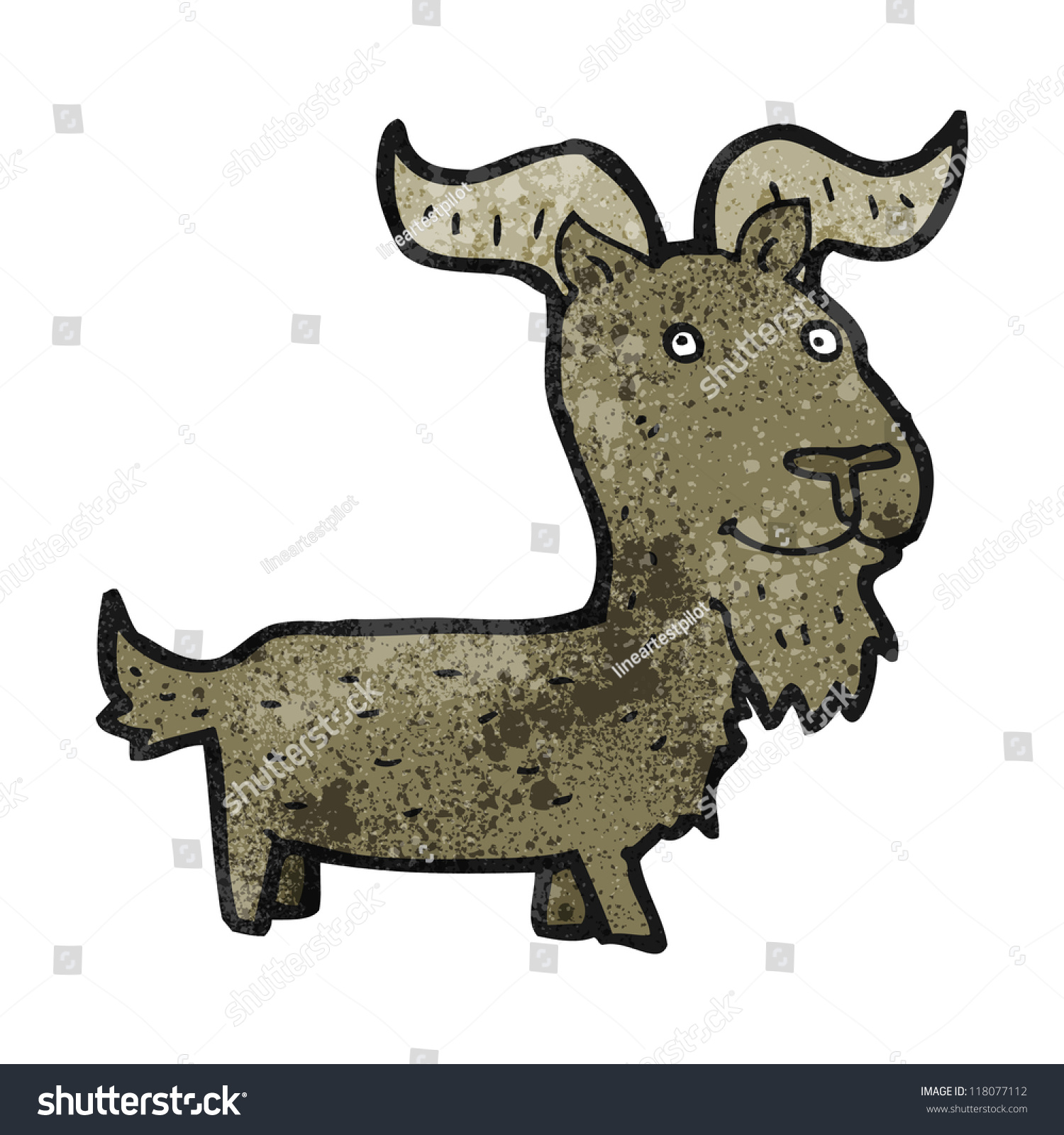 cabra de caricatura: vector de stock (libre de regalías) 118077112 ...