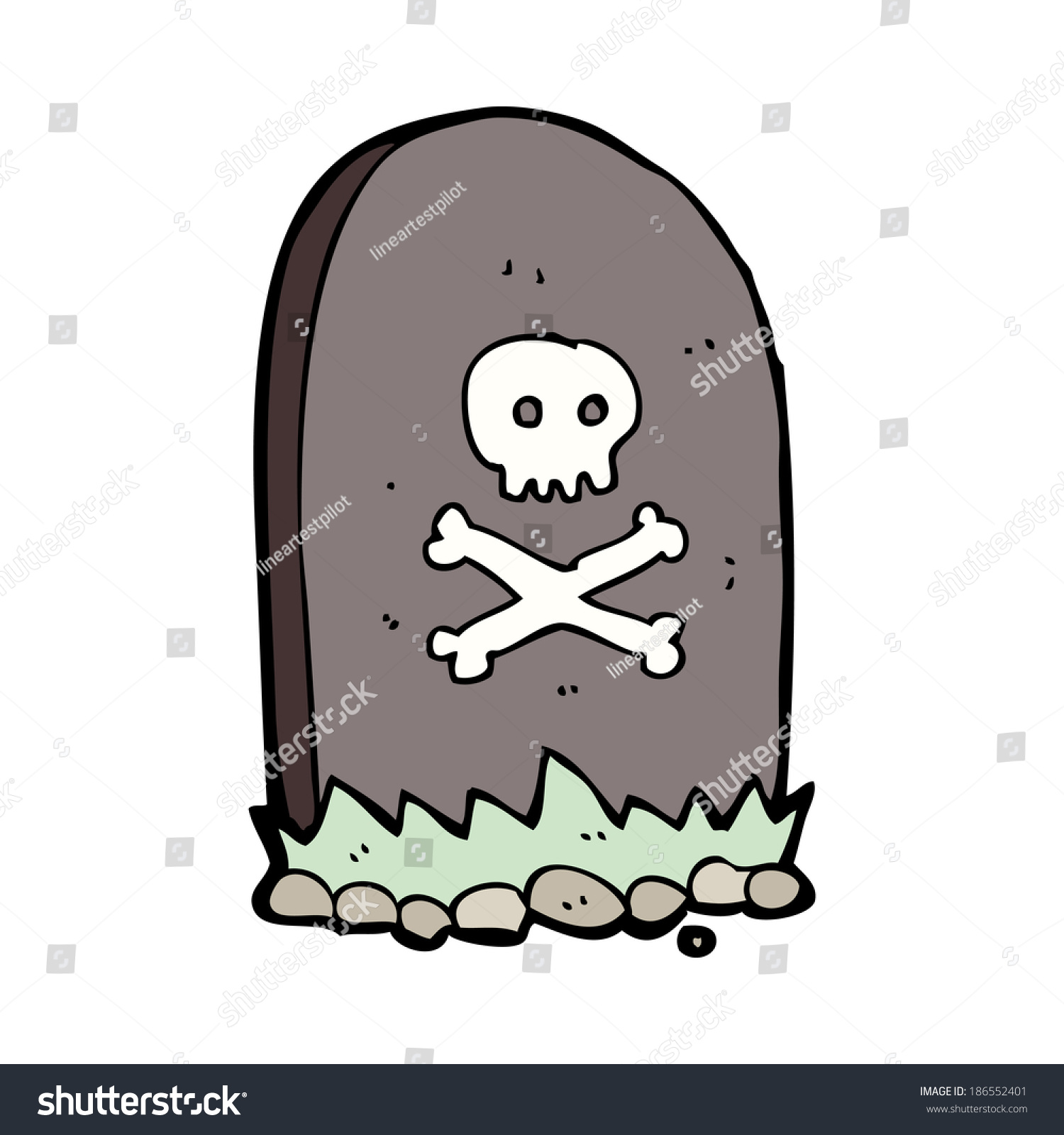 Cartoon Grave Stock Vector (Royalty Free) 186552401 | Shutterstock