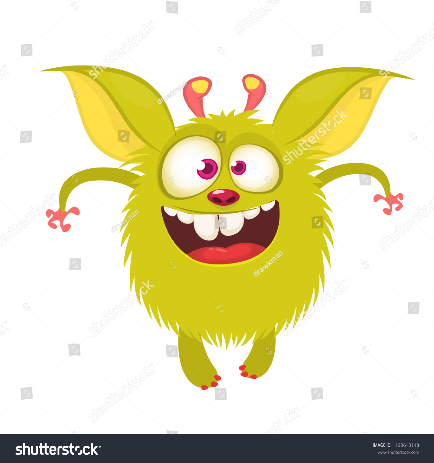 Cartoon Gremlin Character Stock Vector (Royalty Free) 1193613148