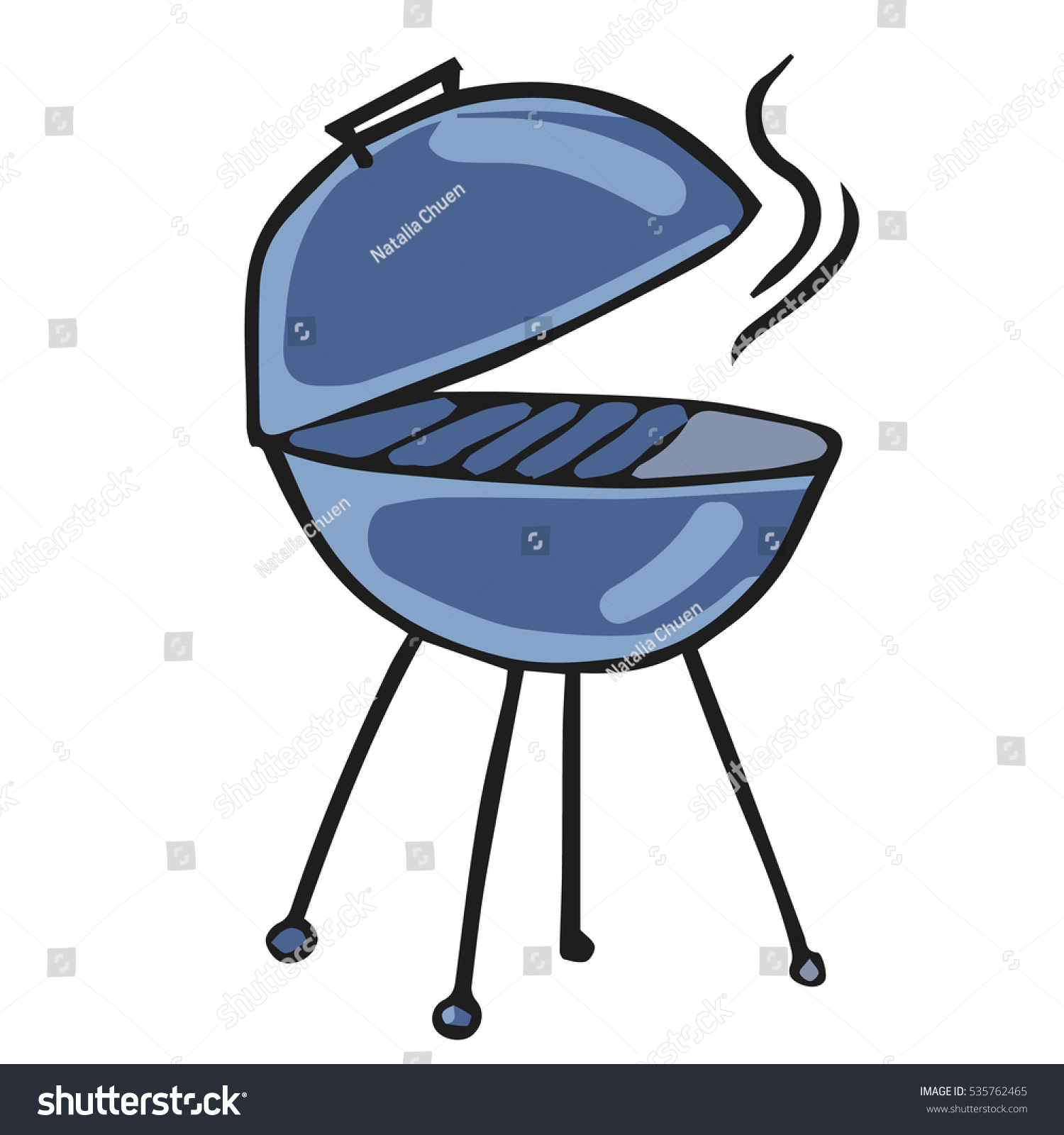 Cartoon Grill Isolated Stock Vector (Royalty Free) 535762465 | Shutterstock
