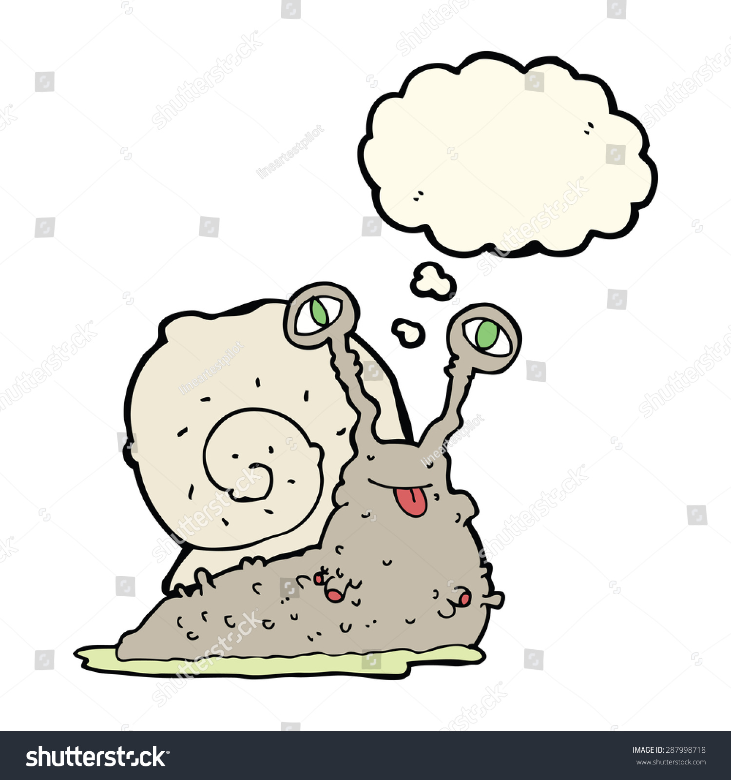 Cartoon Gross Snail Stock Vector (Royalty Free) 287998718 | Shutterstock