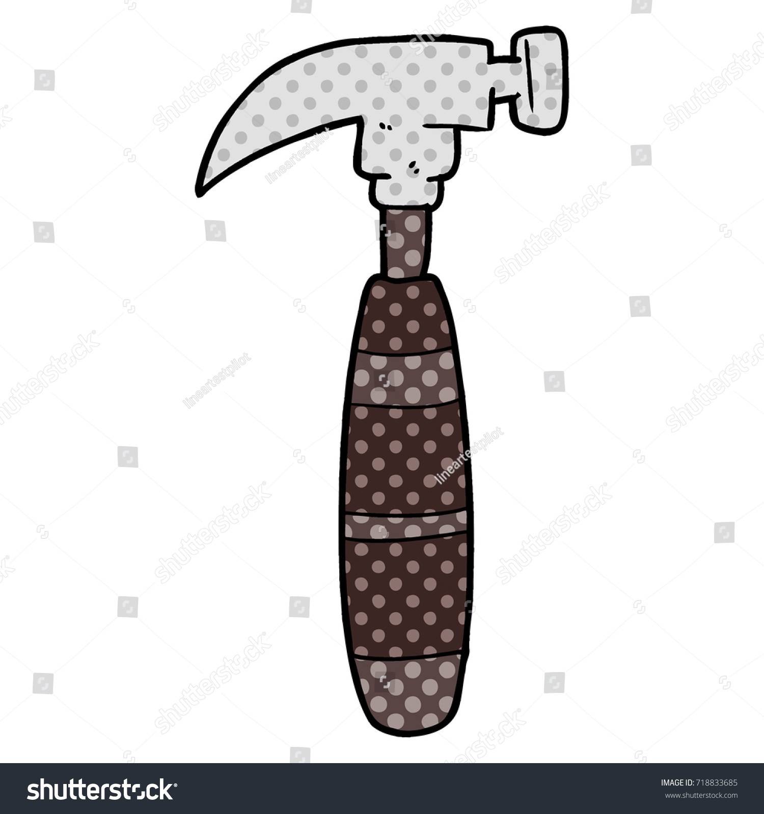 Cartoon Hammer Stock Vector (Royalty Free) 718833685 | Shutterstock