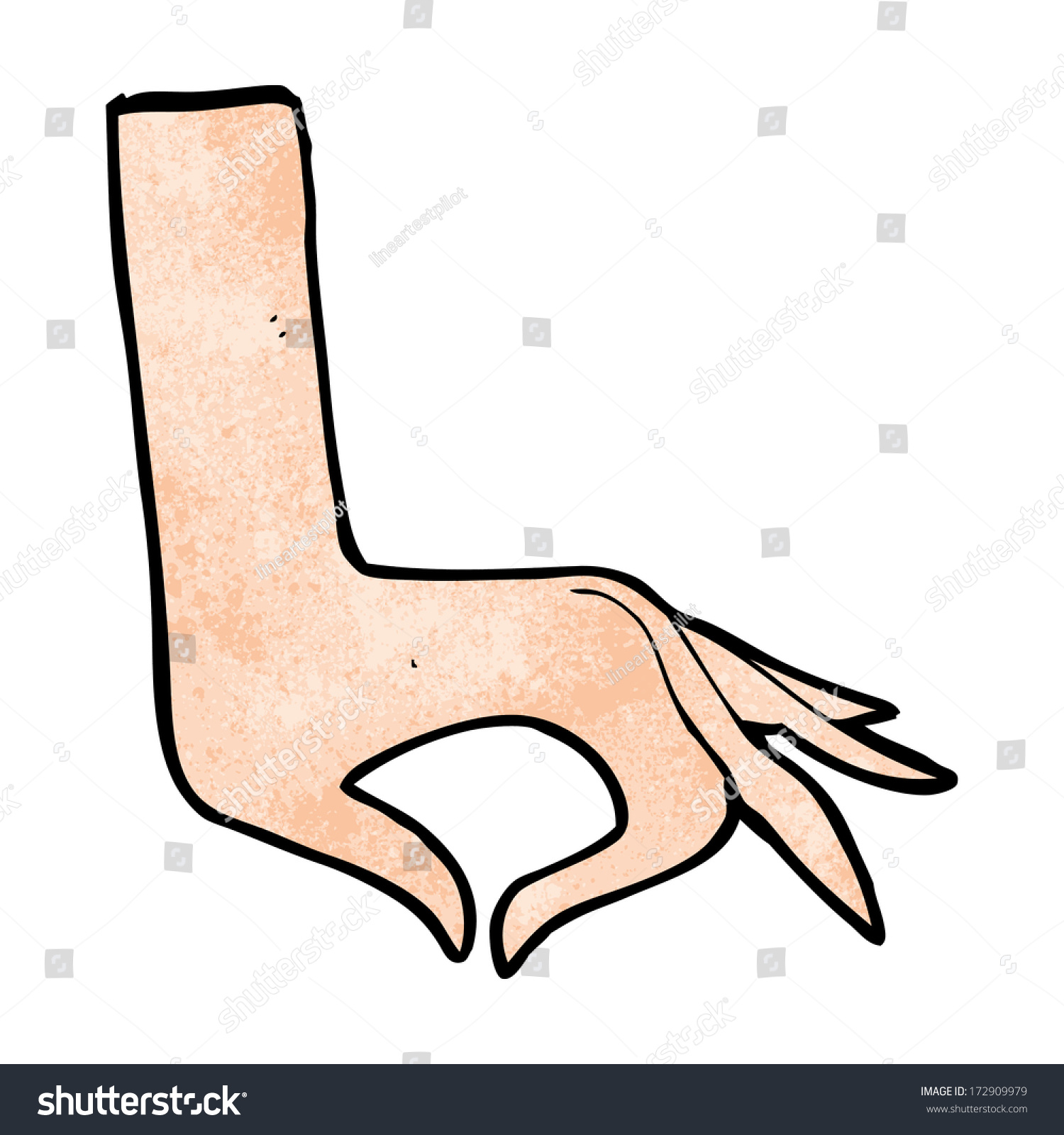 Cartoon Hand Symbol Stock Vector (Royalty Free) 172909979