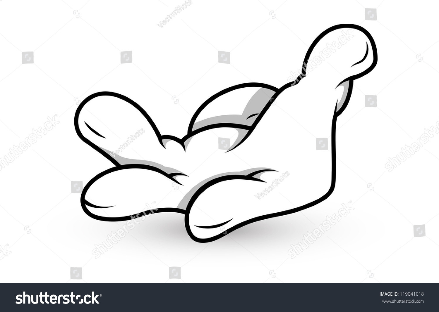 Cartoon Hand Vector Illustration Stock Vector (Royalty Free) 119041018