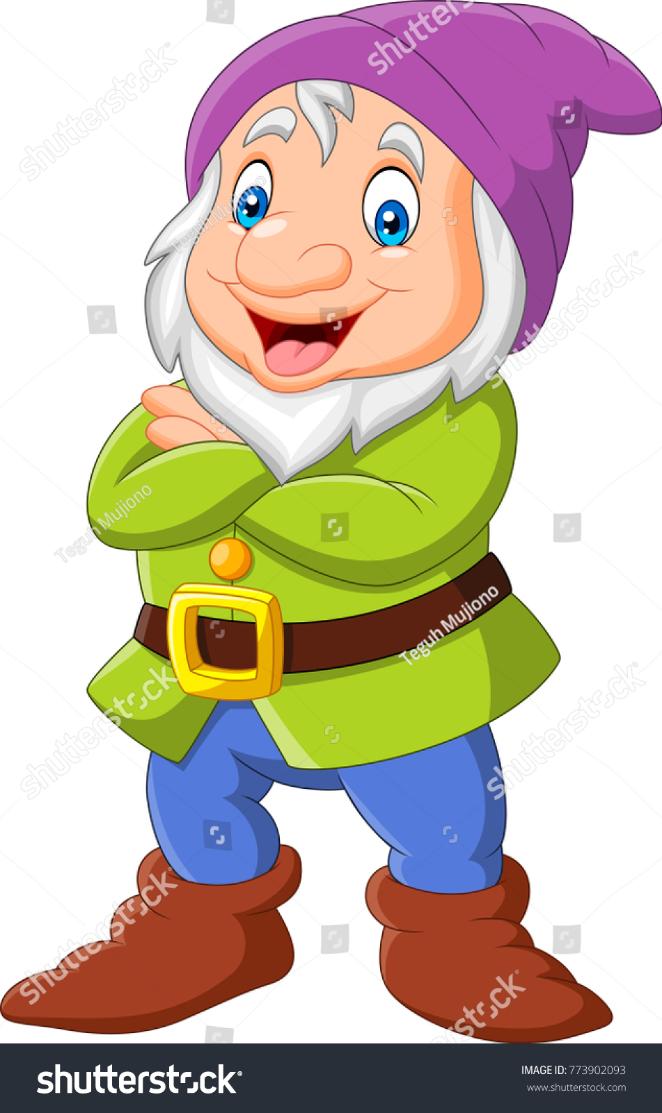 Cartoon Happy Dwarf Stock Vector (Royalty Free) 773902093