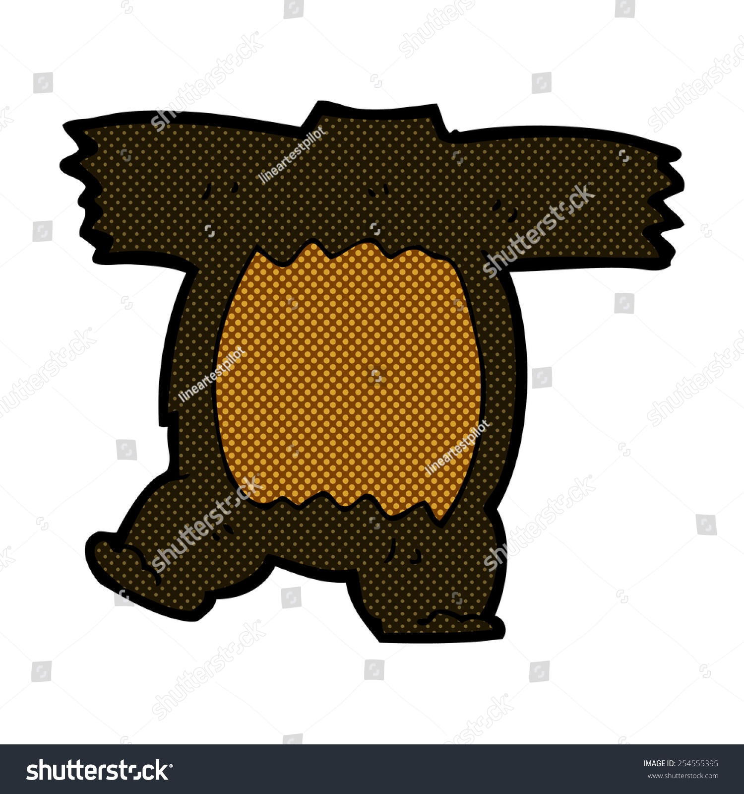 Cartoon Headless Teddy Bear Stock Vector (Royalty Free) 254555395 ...