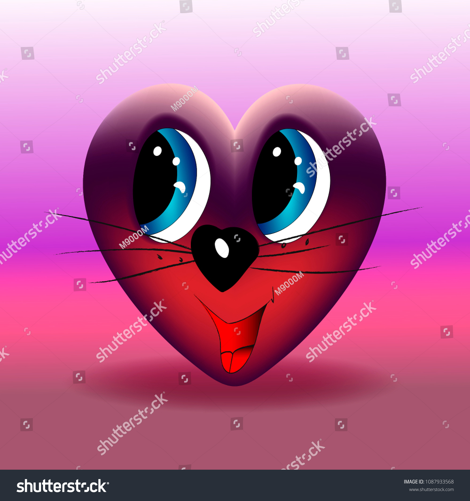 Cartoon Heart Vector Illustration Stock Vector (Royalty Free ...