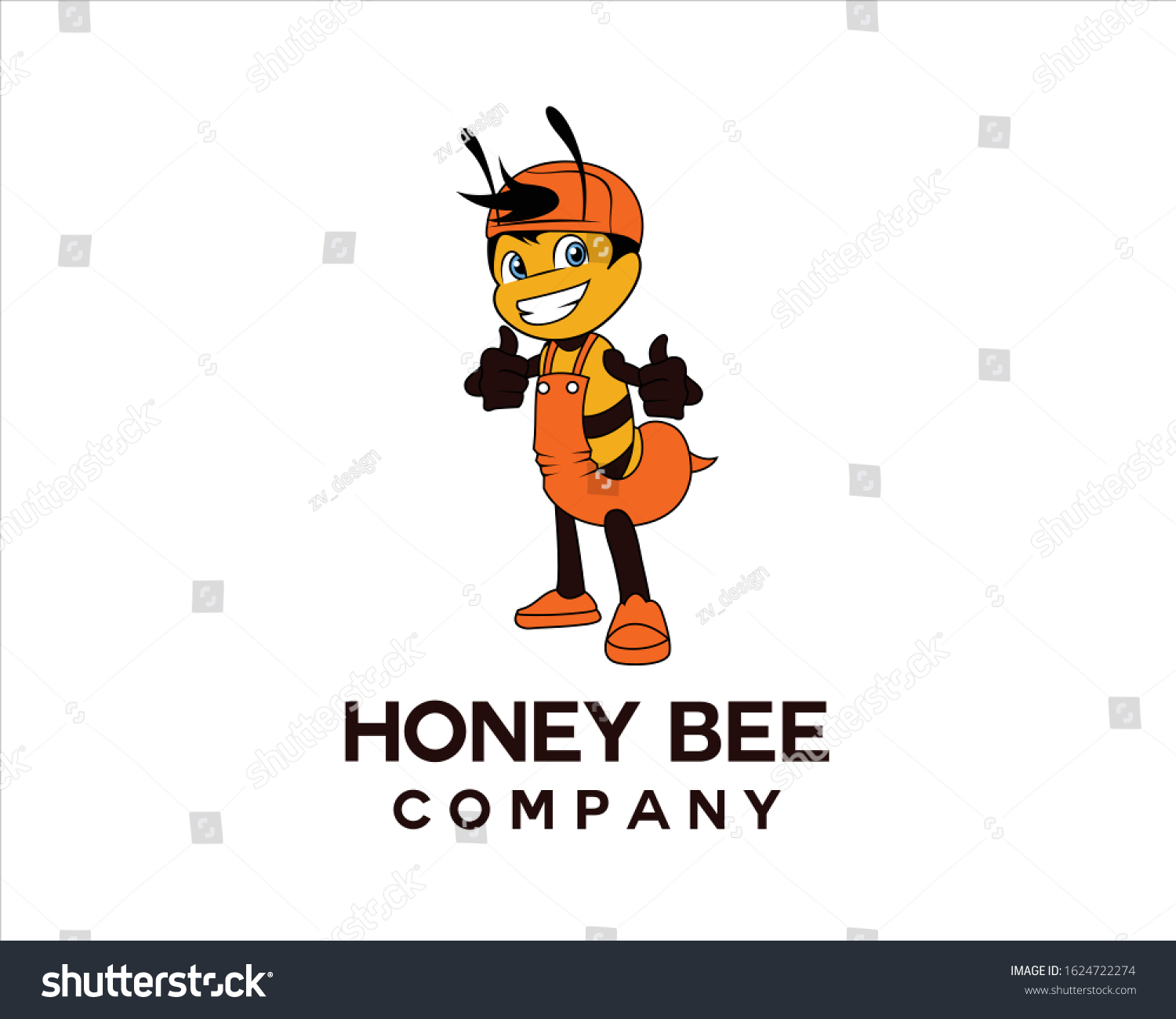 Cartoon Honey Bee Logo Vector: เวกเตอร์สต็อก (ปลอดค่าลิขสิทธิ์ ...