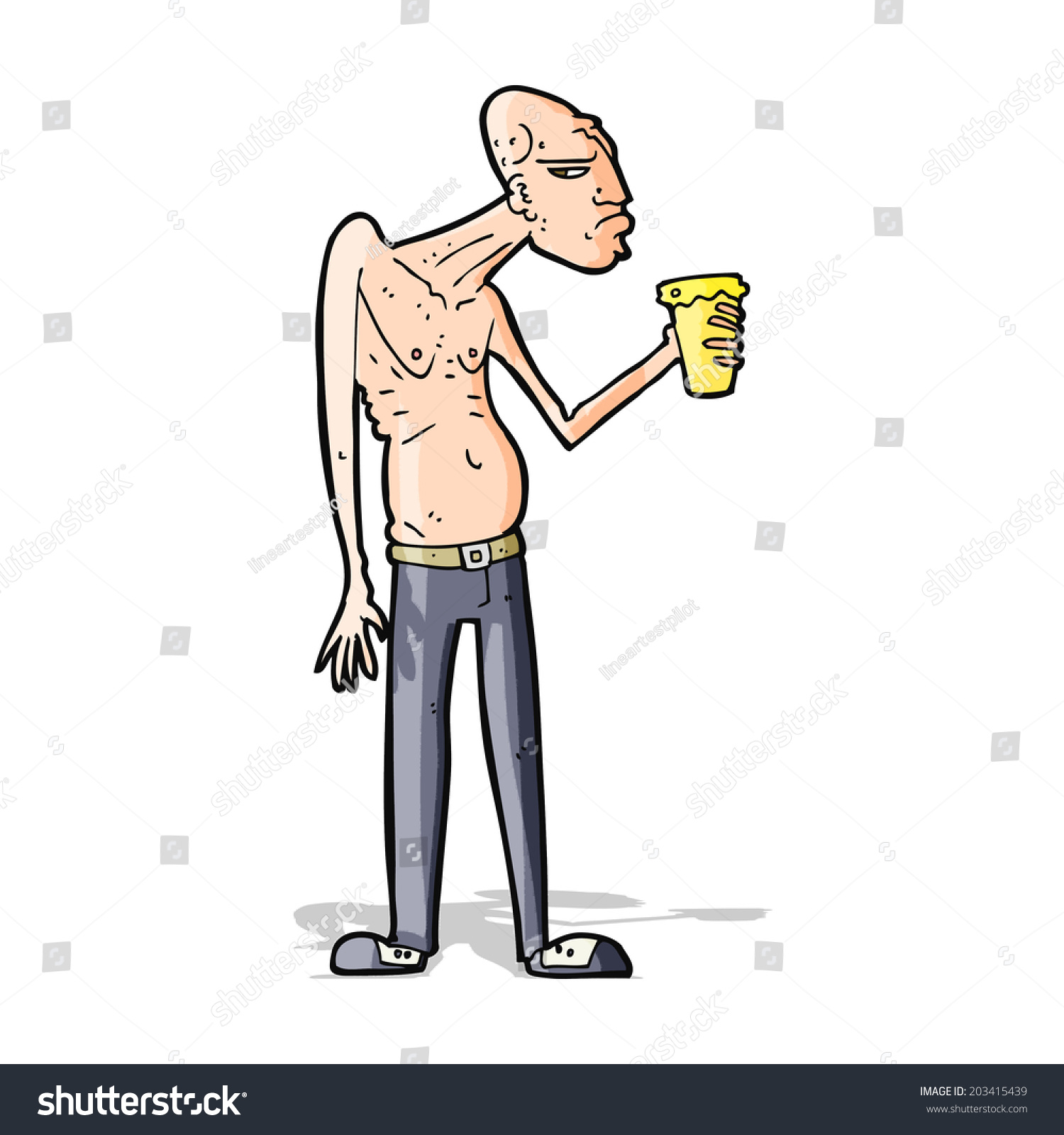 Cartoon Hooligan Stock Vector (Royalty Free) 203415439 | Shutterstock